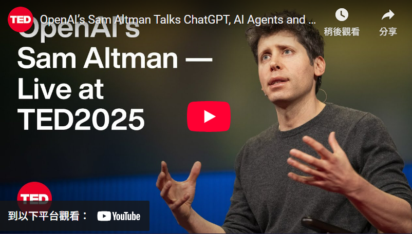 OpenAI’s Sam Altman Talks ChatGPT, AI Agents and Superintelligence — Live at TED2025 – Almoon Studio